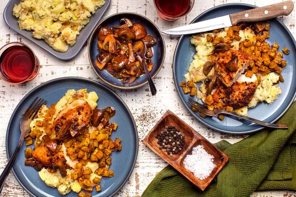 Chicken Breasts Forestière with Sautéed Mushrooms | Goodfood